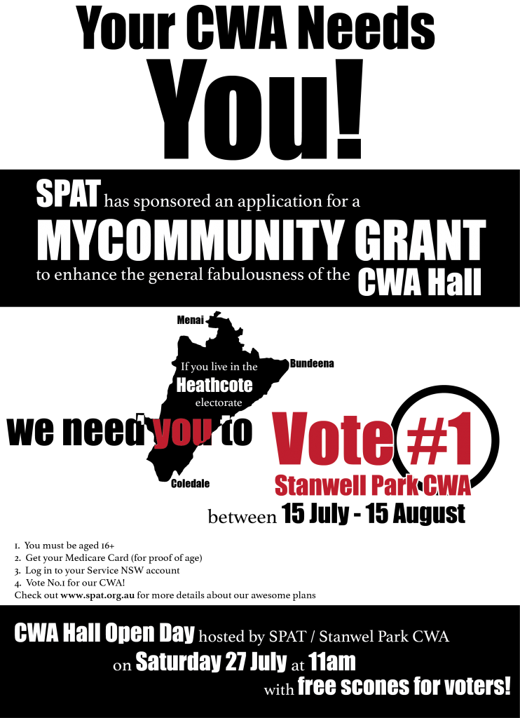 YOUR CWA HALL NEEDS YOU! – SPAT